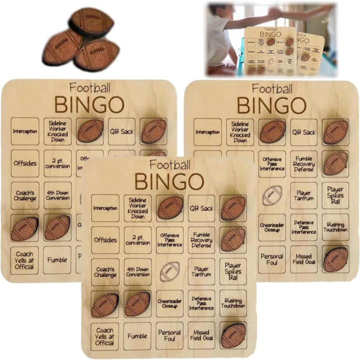 Boards Games Rugby Soccer Ball Bingo Game Board Basketball Baseball ...