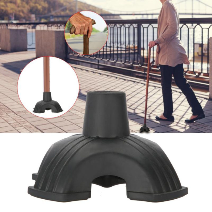 Abrasion Resistant Anti Skid Four Base Support 19/22MM Crutch Pad ...