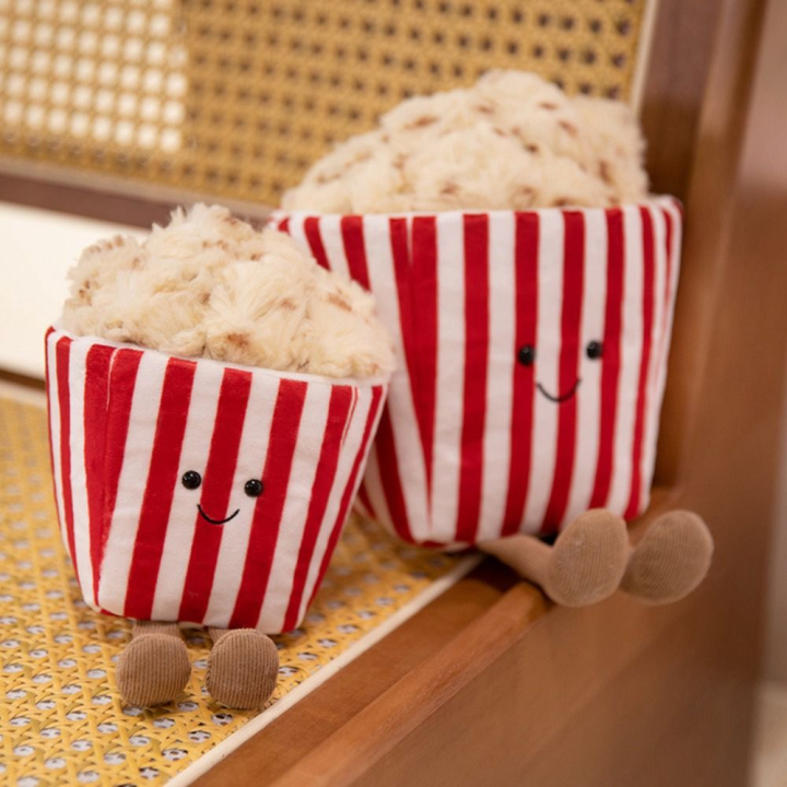 Cute PP Cotton Simulation Puffed Rice Plush Toys Fluffy Soft Popcorn ...