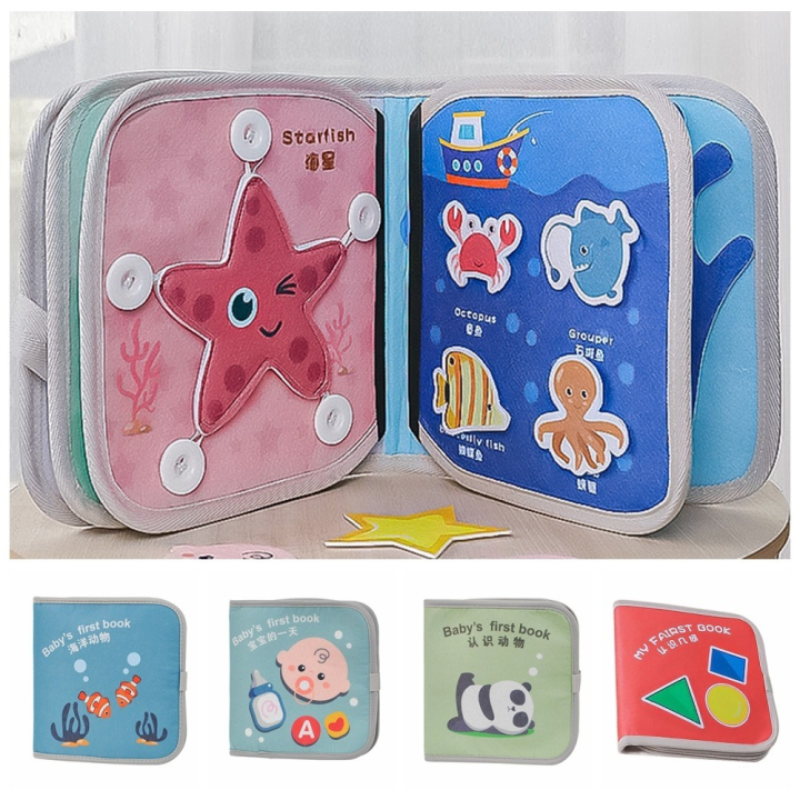 Busy Book Soft Baby Cloth Book Stereoscopic Early Educational Puzzle ...