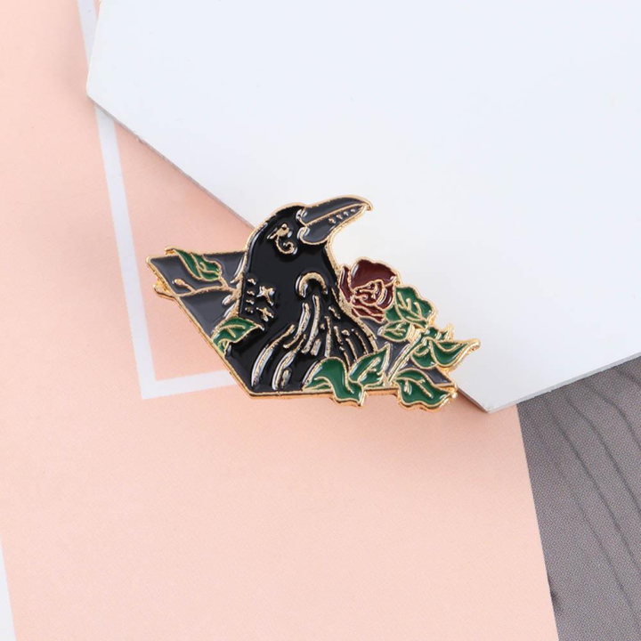 Jacket Pin Friends Moon Flowers Punk Gothic Bag Brooches Cartoon Badges ...