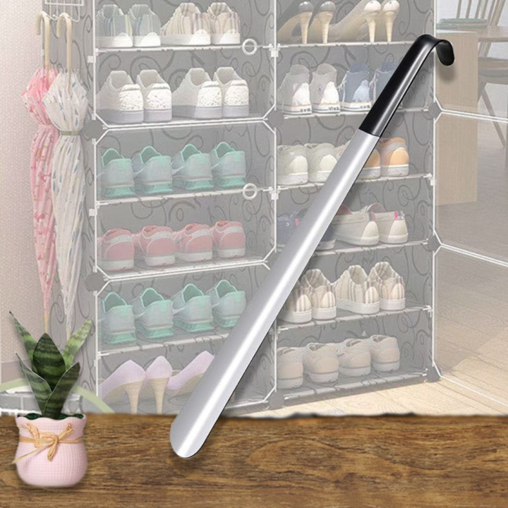 Portable Long Handle Long Shoe Horn Stainless Steel Easy To Take Shoe ...