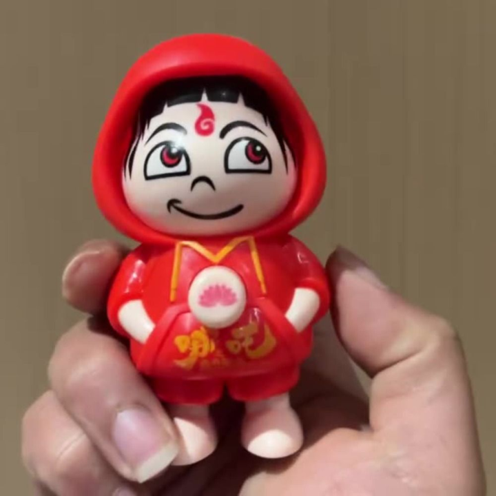 Cute Plastics NeZha2 Face Changing Dolls Chinese Style 4 Facial Face ...
