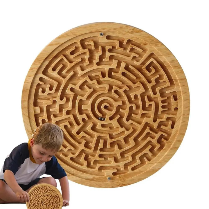 Learning Toys Creative Round Maze Board Game Montessori Interactive ...