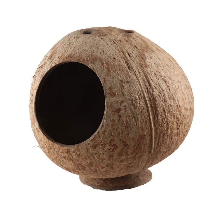 Hamster Hideout Shelter Scratch-resistance Coconut Shell Hamster House ...