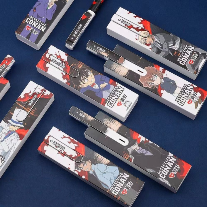 Calligraphy Anime Cartoon Conan Fountain Pens EF0.38mm Smooth Writing ...