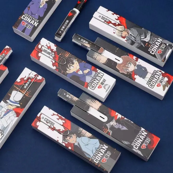 Calligraphy Anime Cartoon Conan Fountain Pens EF0.38mm Smooth Writing ...