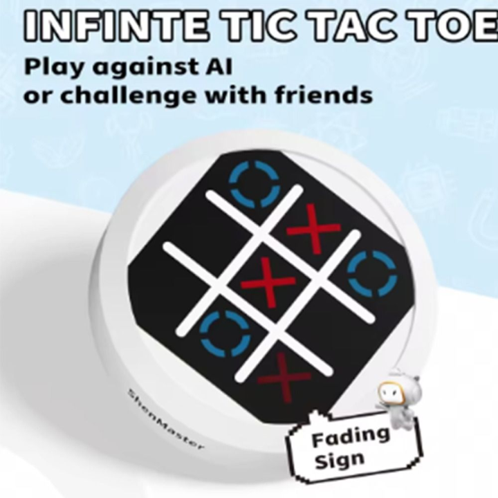 Fun 4-in- Tic Tac Toe Game Handheld Thinking Exercise Electronic ...