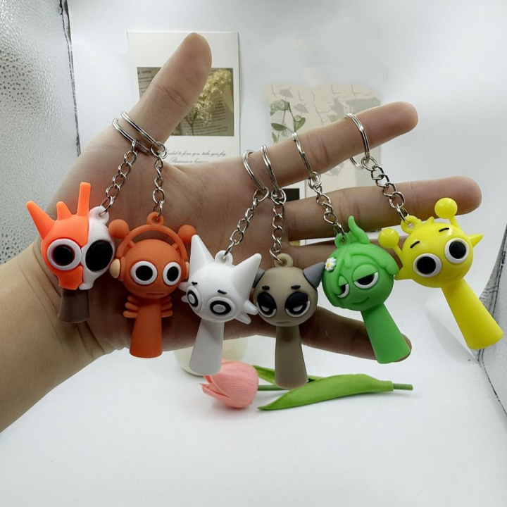 Garnold Bag Decor Game Sprunki Keychain Cartoon Collection Oren Raddy ...