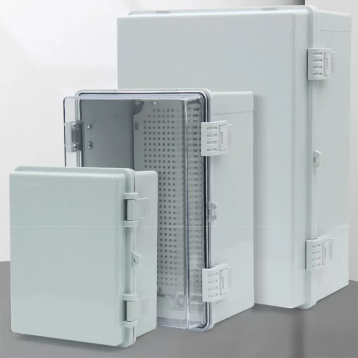 Weatherproof IP66 Waterproof Junction Box Gray/Transparent Cover Wall ...