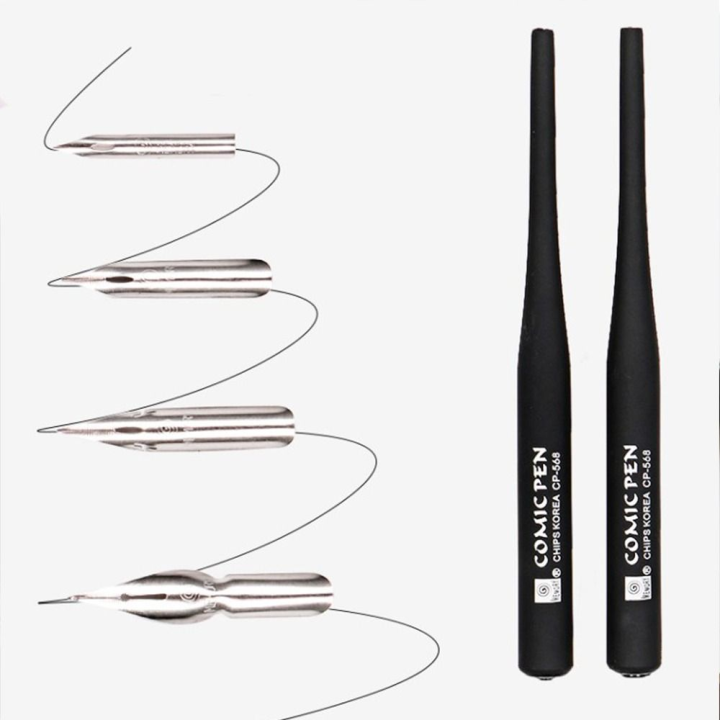 Durable Fountain Pens Manga Calligraphy Dip Pen+4 Nibs Sketching ...