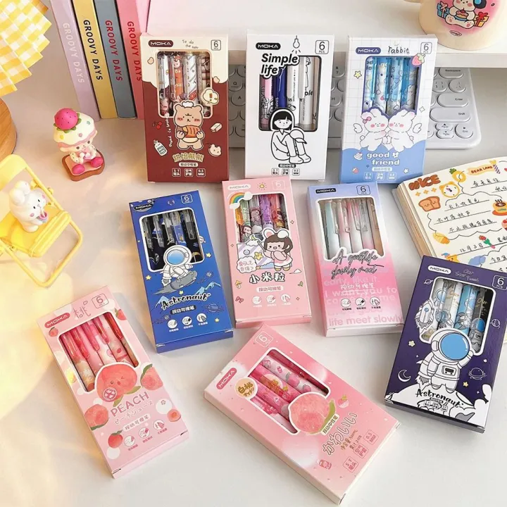 Astronaut Peach Cartoon Erasable For Writing Friction Easy-To-Rub 0.5mm ...