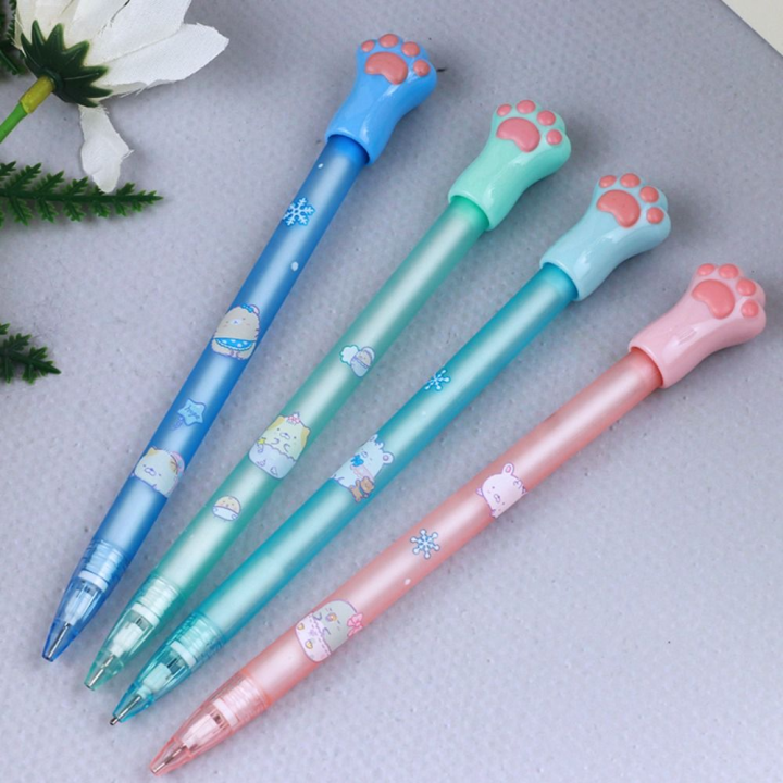 Anti-slip 2.0MM 2B Automatic Pencil Cute Cat Paw Sketch Drawing Writing ...