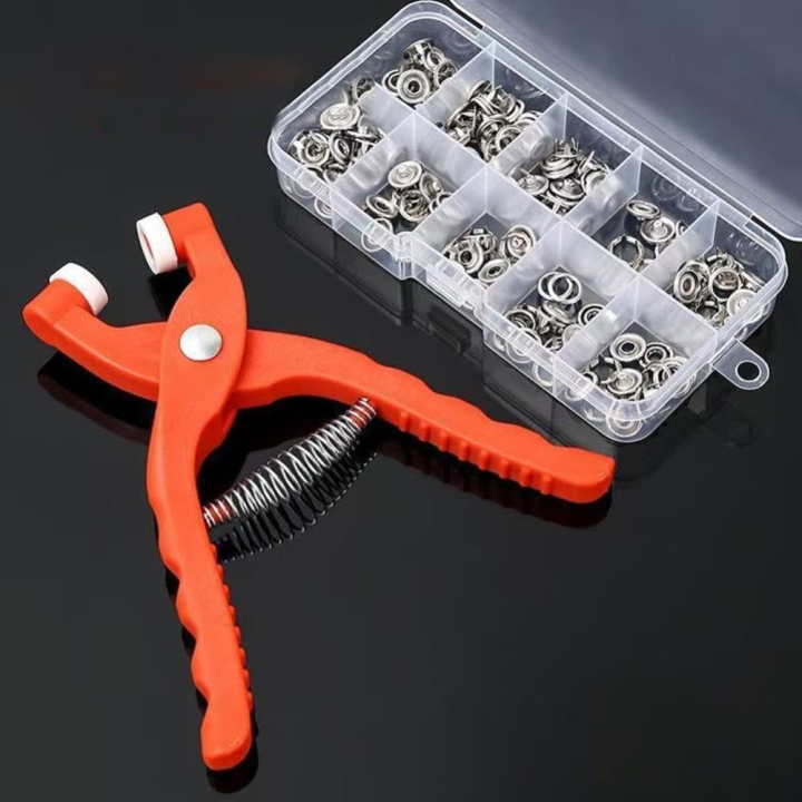 New Crimping Pliers Eye Snapper Crochet Tool Button Claw Set ...