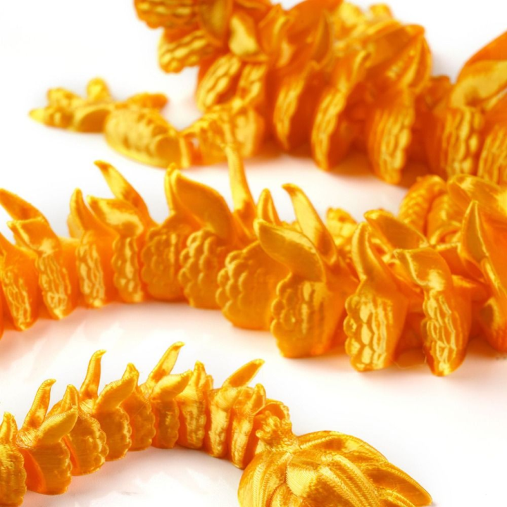 Home Decor with Movable Joints 3D Printed Articulated Dragon Christmas ...