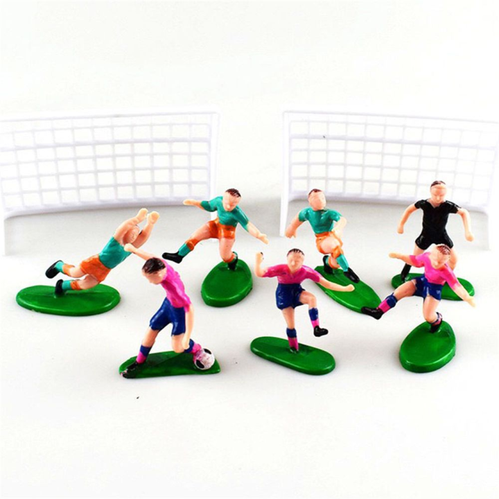 Home Cake Toppers 9 Soccer Players for Birthday Cake Football Toppers ...