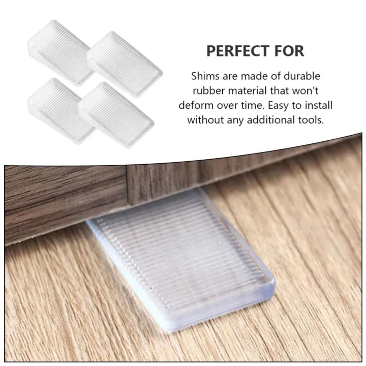 Durable Wedge Leveler Furniture Foot Rubber Pad Adjustable Home ...