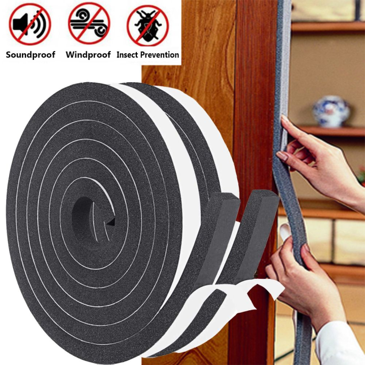2M/Roll Insulation Tape Self-Adhesive Dustproof Door Window Sealing ...
