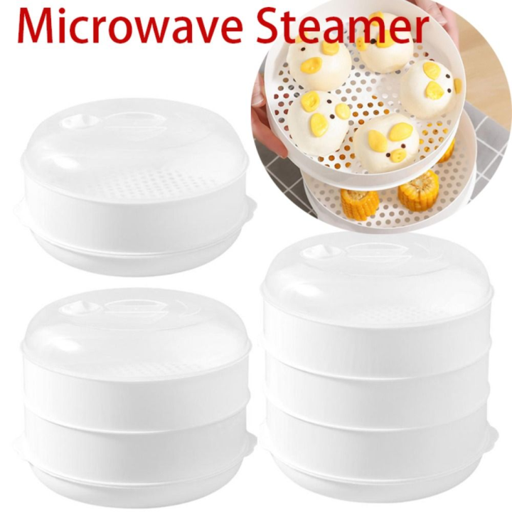 Kitchen Gadget With Lid Cookware Round Cooking Container Oven Steamer ...