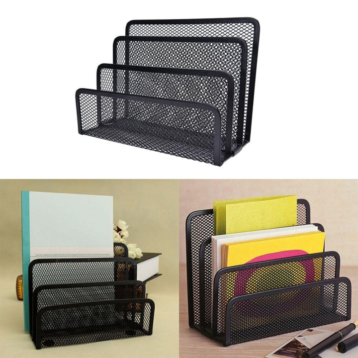 Stationery Folder Book Holder Document Stand Mesh Tray File Storage ...