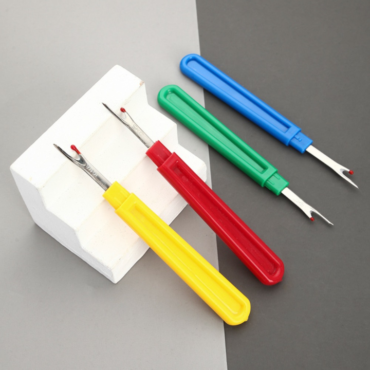 Portable Steel Stitch Unpicker with Cap 4 Colors Thread Taker Plastic ...
