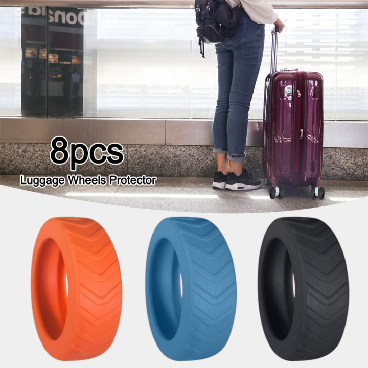 Portable Silicone Luggage Wheels Protector Reduce Wheel Wear Anti Noise ...