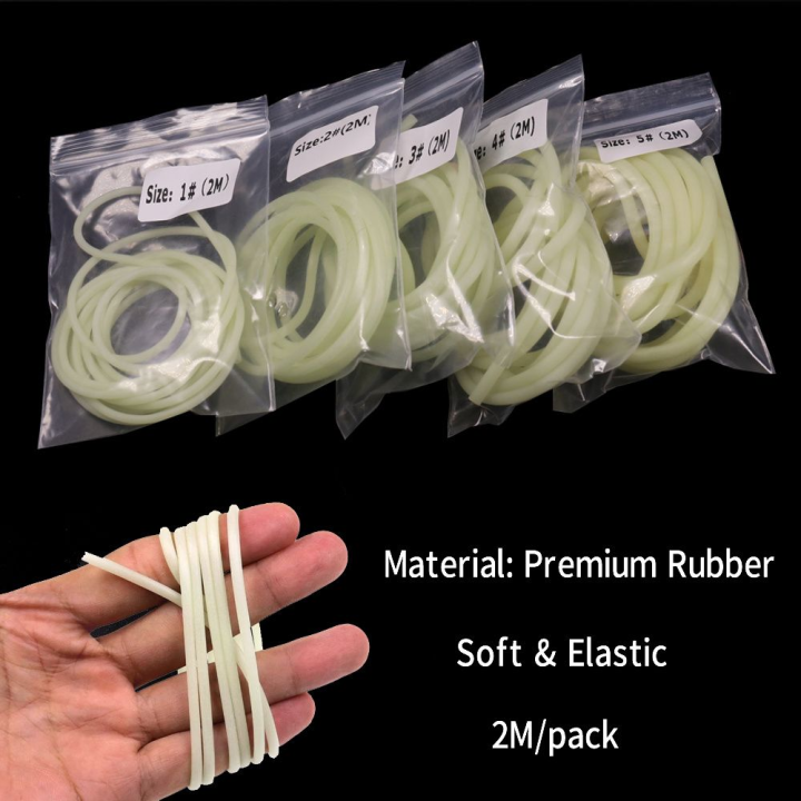 Soft Light Tackle Silicone Fishing Luminous Tube Rig Protection Tubes ...
