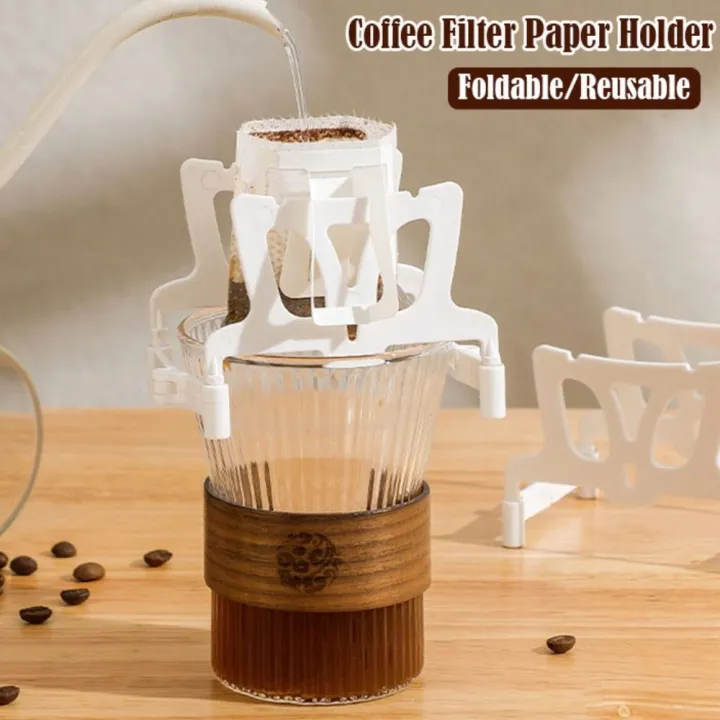 New Foldable Coffee Filter Holder Reusable Lightweight Coffee Ear Drip ...