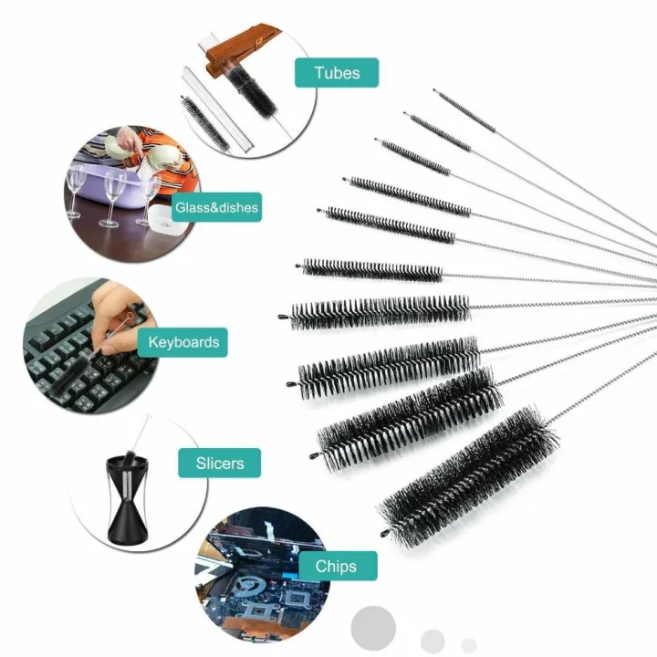 5/7/10Pcs Multiple Use Soft Washing Spiral Handle Bottle Brush Cleaning ...