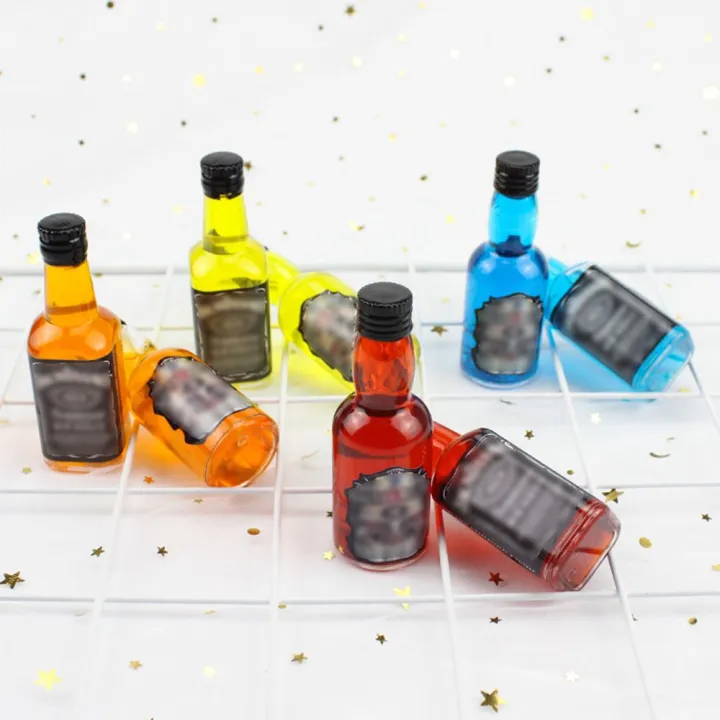 Wine Liquor Whiskey Cake Topper Mini Bottles Cake Decoration Alcohol ...