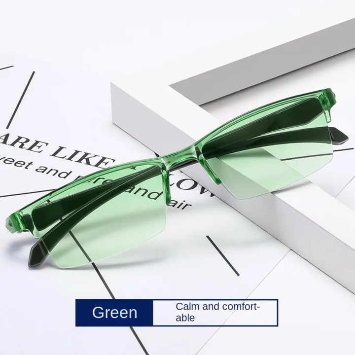 Ultralight Smart Automatic Zoom Reading Glasses Rimless Ultralight Anti ...