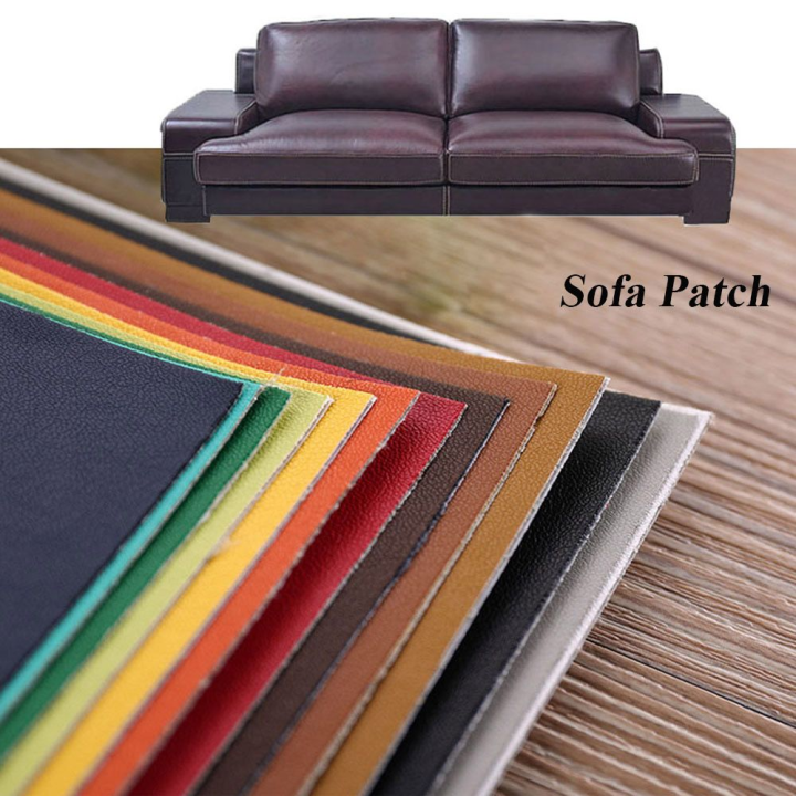 Home Repairing Stick-on Fabric Sticker Sofa Patch Self Adhesive PU ...