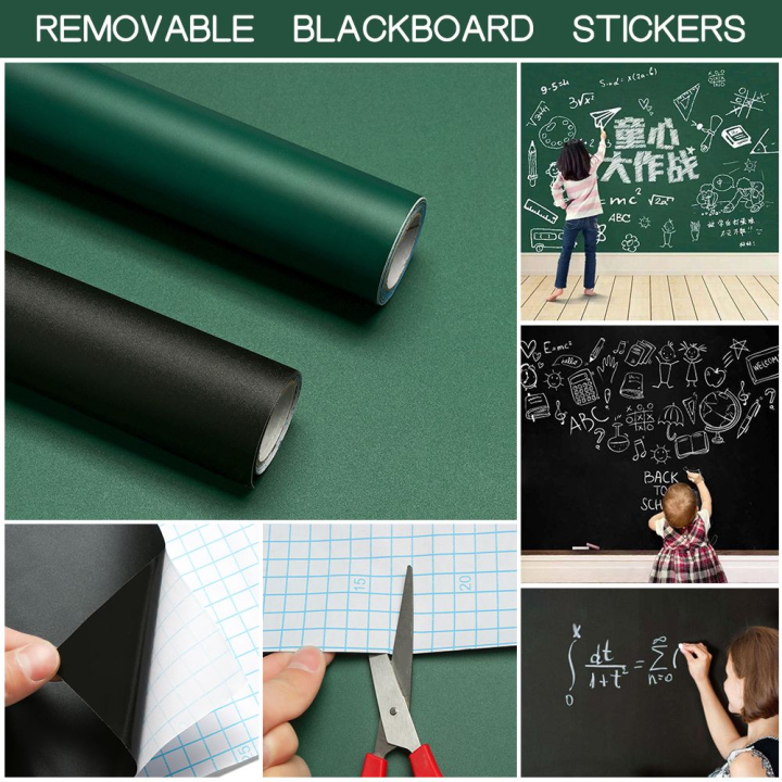 Removable Writing Graffiti Waterproof PVC Vinyl Chalk Board Draw Decal ...