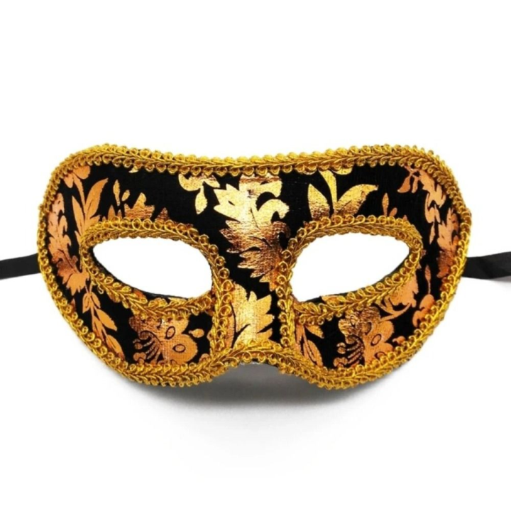 New Vintage Male Half Face Mask Lightweight Jazz Mask Men Masquerade ...