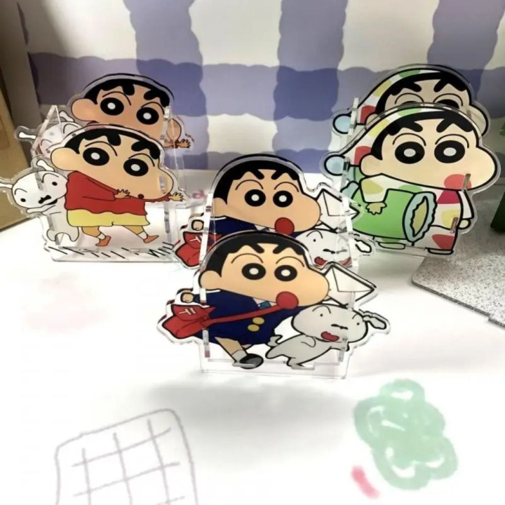 N\ew Cartoon Pen Holder Shin-Chan Creative Makeup Brush Container Anime ...