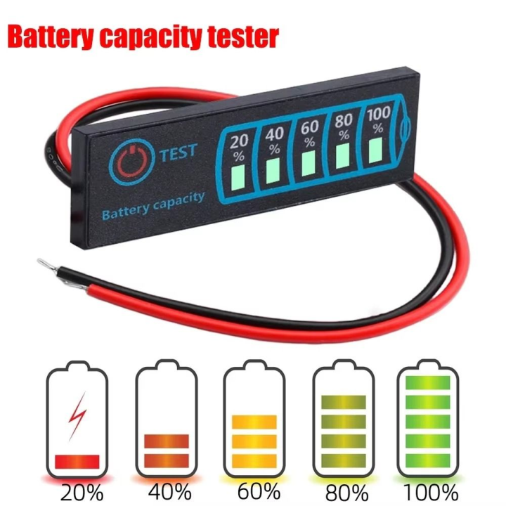 Universal DC5V-30V Battery Level Indicator Ternary Lithium Battery 2-8S ...