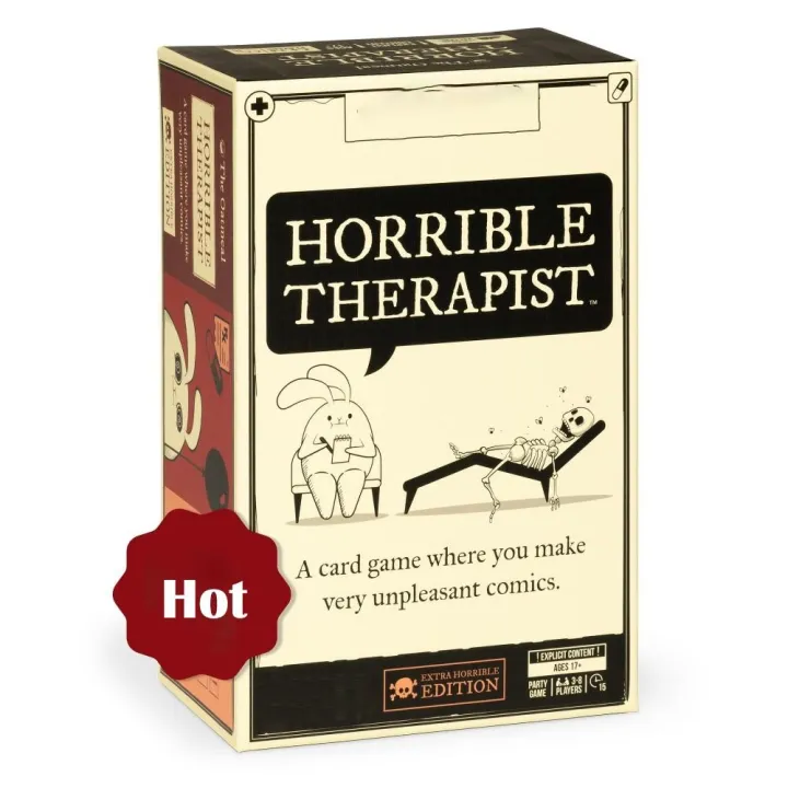 Interesting 7inch Exploding Kittens Horrible Therapist 1 Set Paper Game ...