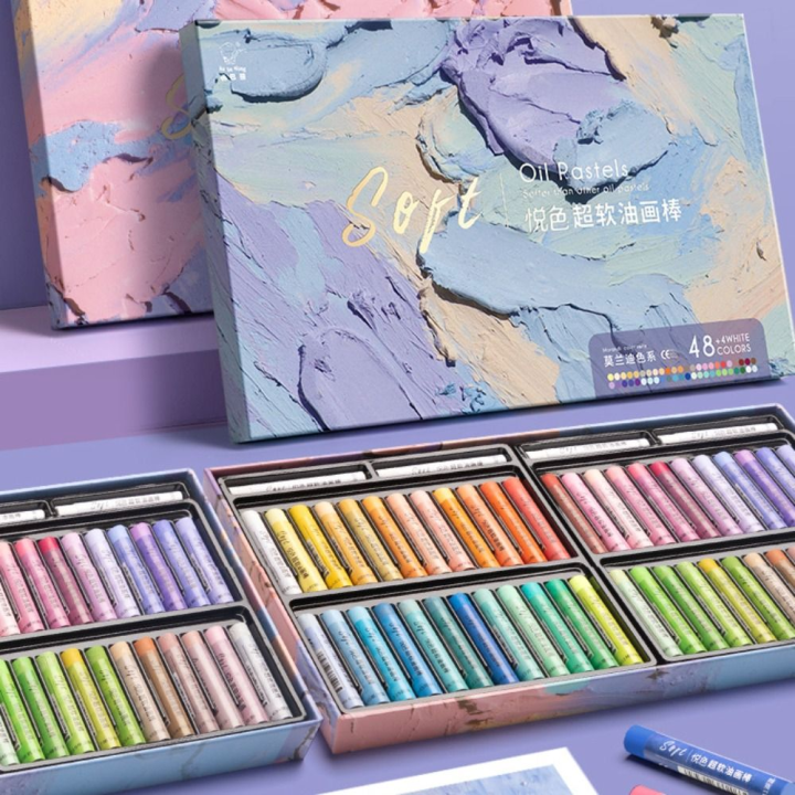 24/36/48 Colors Versatile Morandi Ultra Soft Crayon Macaron With Tool ...