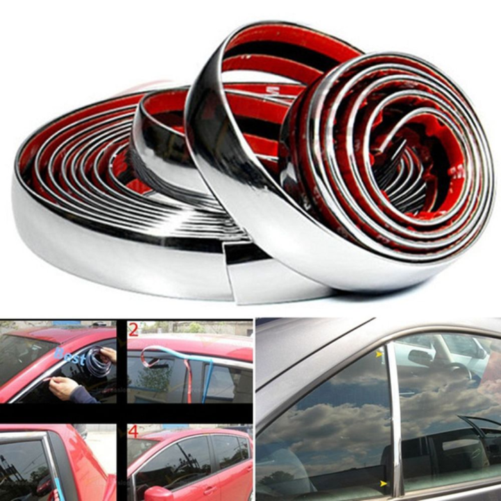 Car Door Decoration Exterior Interior Anti-Collision Bumper Decor Strip ...