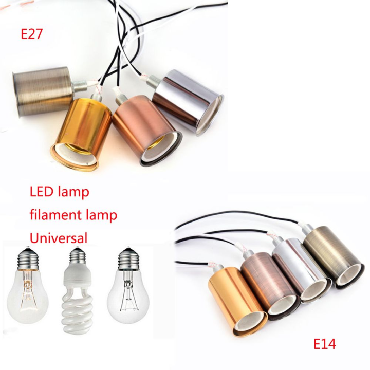 Diy Professional Ceramic Metal Surface E27 E14 Light Base Screw Lamp Holder Led lamp Parts ...