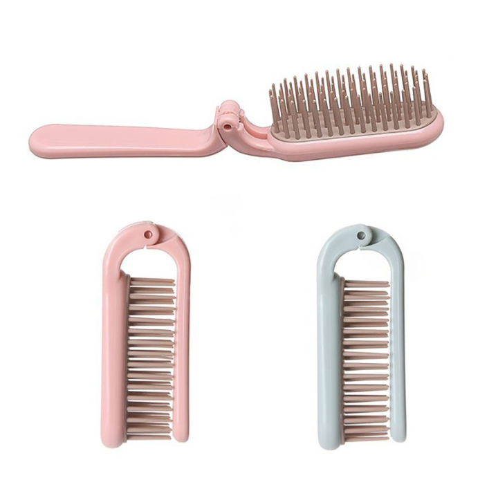 Durable Soft Teeth Foldable Comb Straight Hair Dual Purpose Small Comb ...