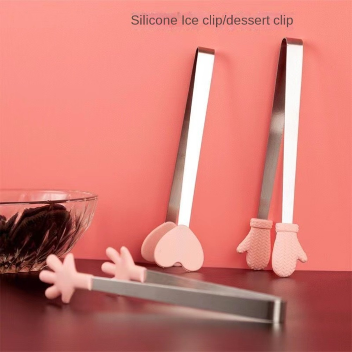 Creative Anti Scald Food Clip Silicone Stainless Steel Silicone Ice ...
