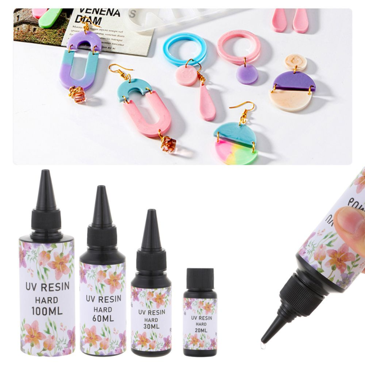 Jewelry Making Tools Ultraviolet Curing Epoxy Resin Quick-Drying UV Resin Glue Crystal Clear ...