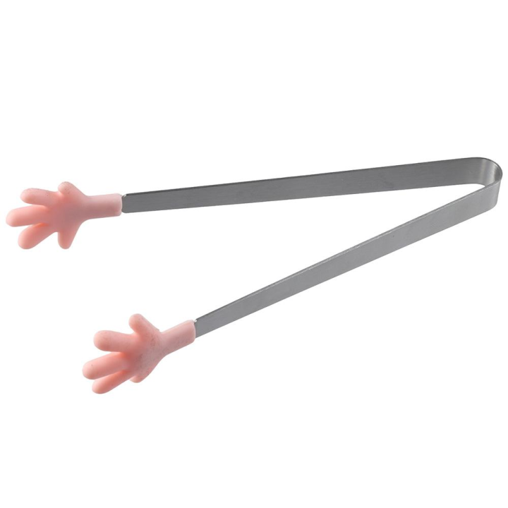 Creative Anti Scald Food Clip Mini Silicone Silicone Ice Clip Stainless ...