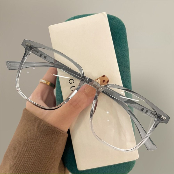 New Korean Anti-Blue Light Glasses Retro Fashion Square Frame Eyewear ...
