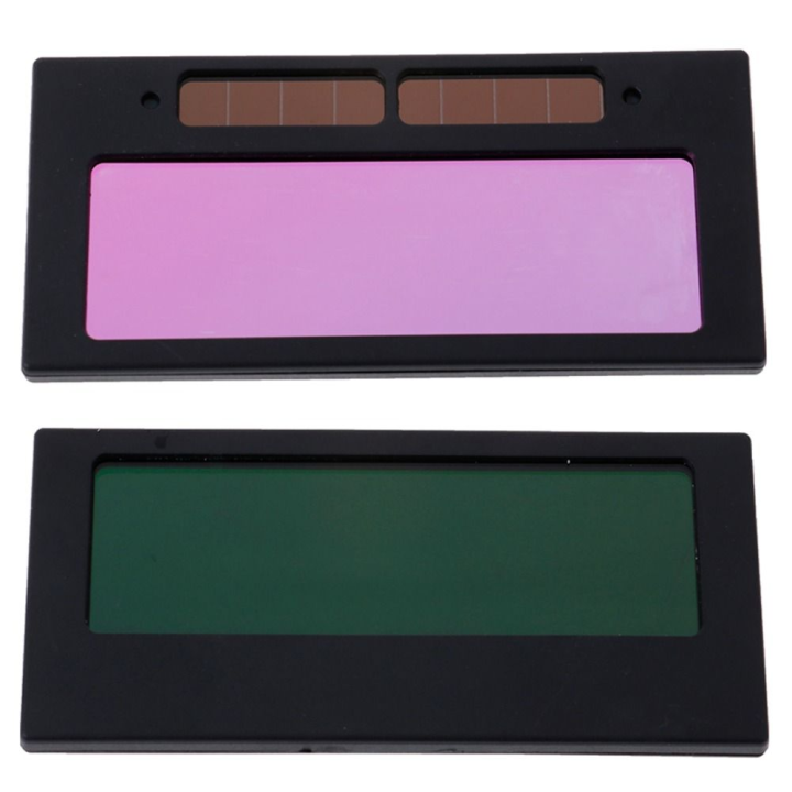 Portable LCD Panel Auto Darkening Welding Helmet Colorful Solar Eyes ...