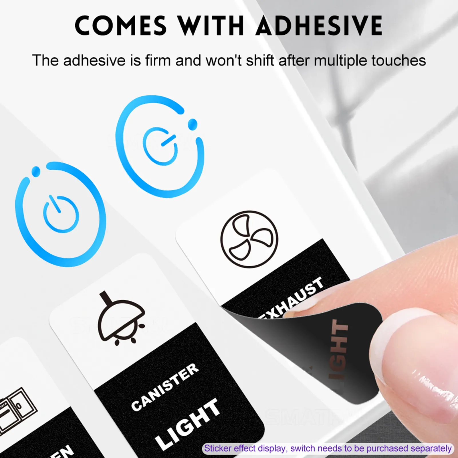 1 Sheet Appliances Icon Logos English Print Self-adhesive Great ...