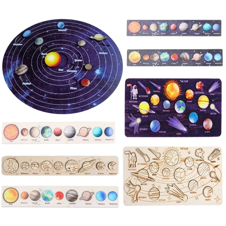 Astronomy Educational Planet Matching Science Universe Boy Girl Planet ...
