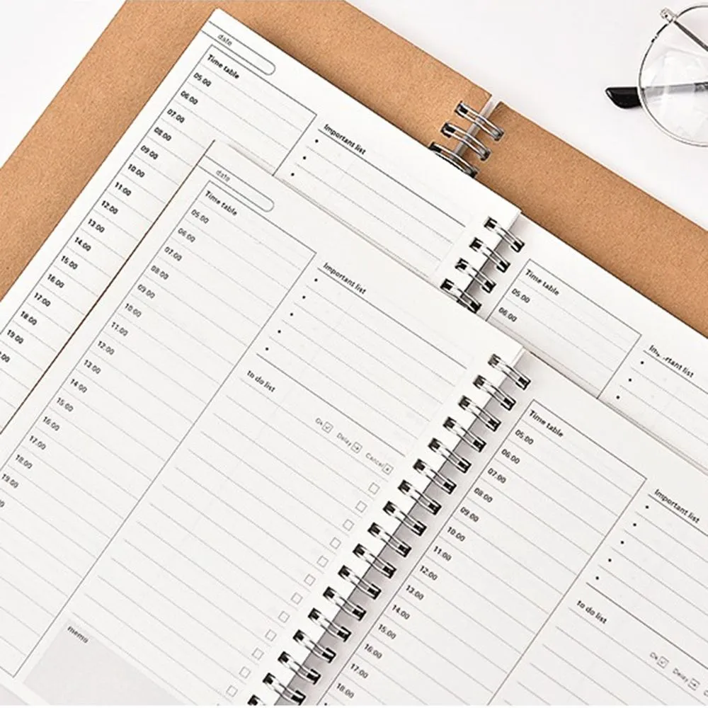 Diary Daily Weekly Monthly Planner Schedule Notebook Agenda Table To Do ...