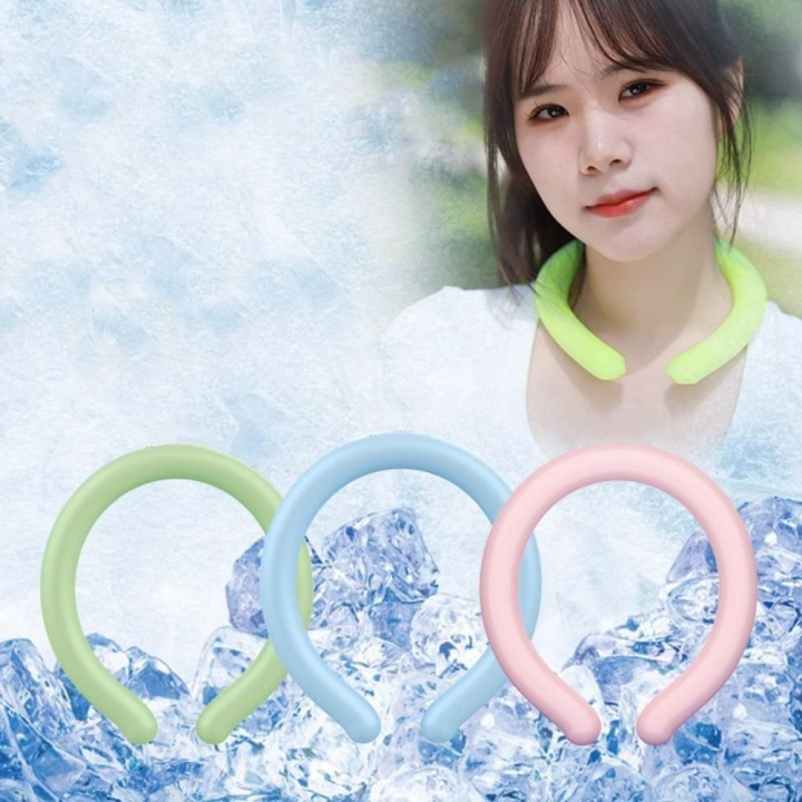 /2Pcs Hands-Free Cool Tube Neck Cooling Ring Summer Gadget Portable ...